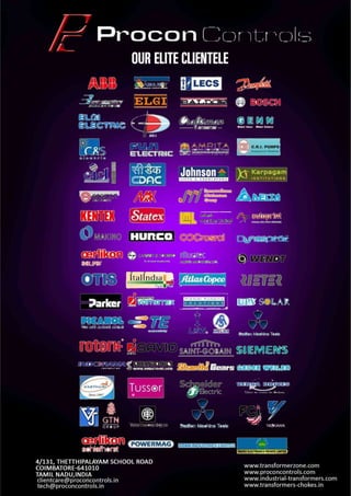 Procon Controls, Coimbatore, Control Transformers | PDF