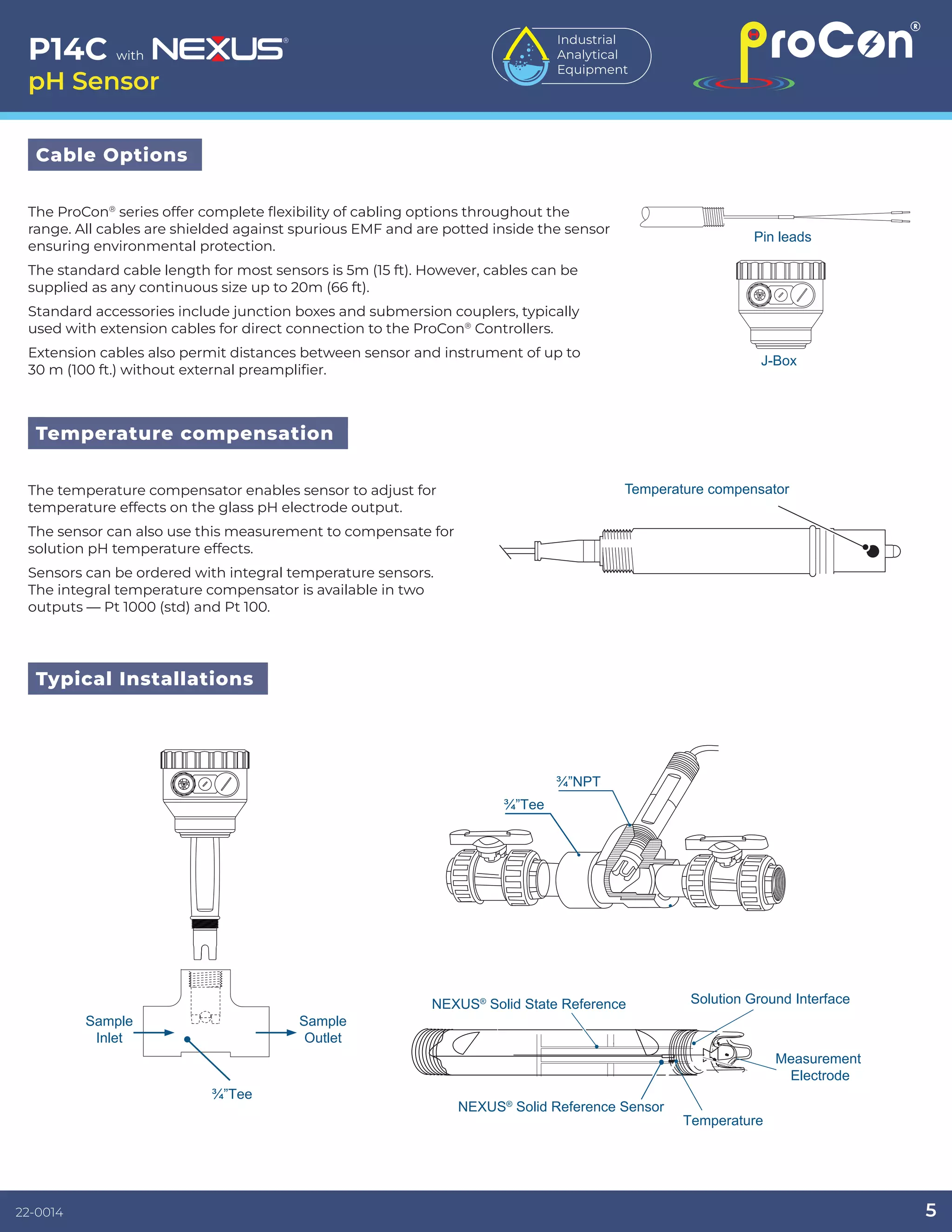 procon-p14c-ph-sensor-data-sheet.pdf | Computer Peripherals | Computing