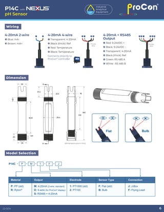 procon-p14c-ph-sensor-data-sheet.pdf | Computer Peripherals | Computing