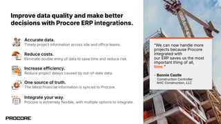 Procore Community Presentation - ERP (Mark Mariano) | PDF