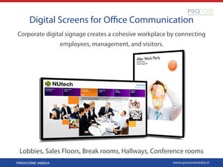 ProCore Corporate Digital Signage Solutions | PDF