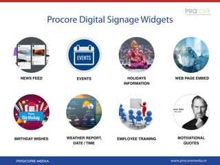 ProCore Corporate Digital Signage Solutions | PDF