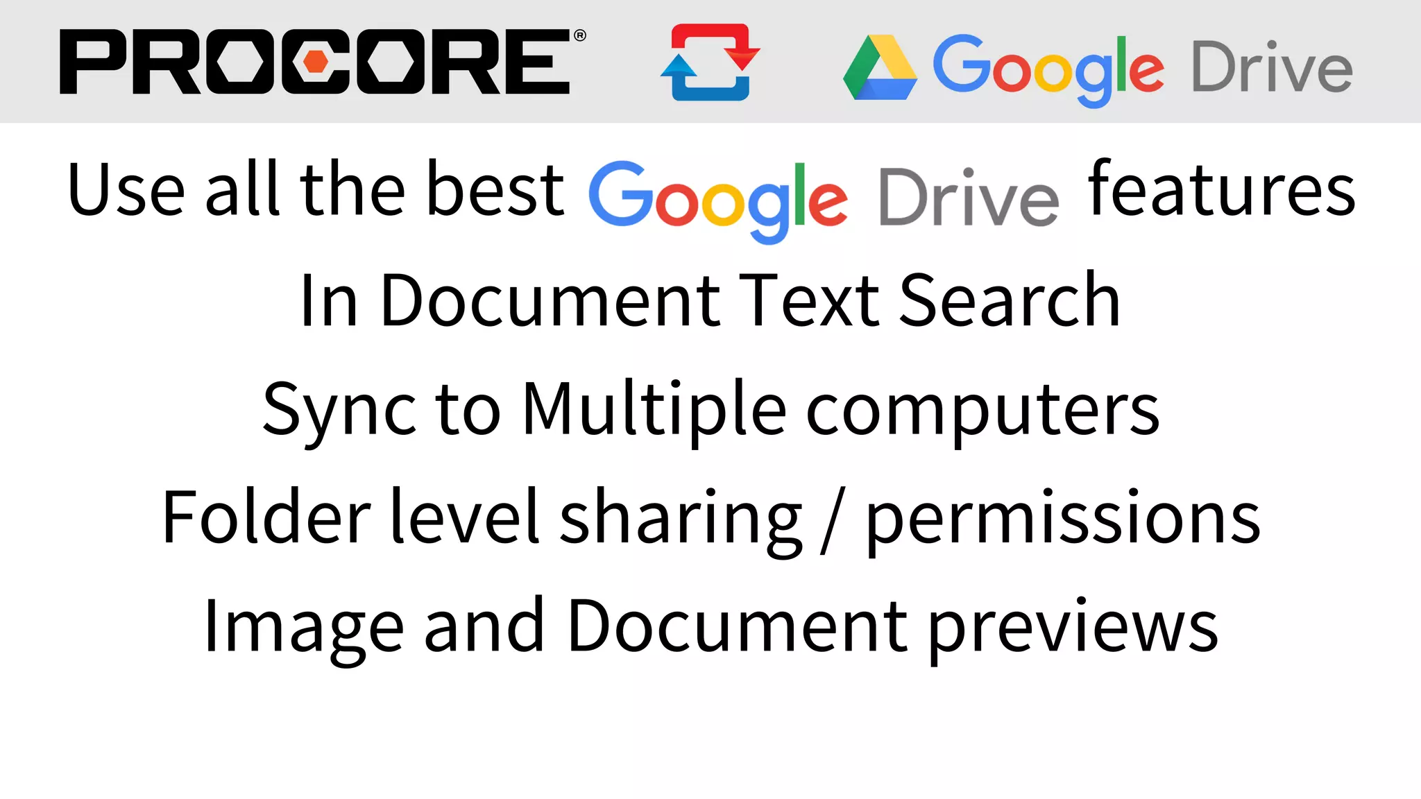 Procore GoogleDrive Integration | PDF