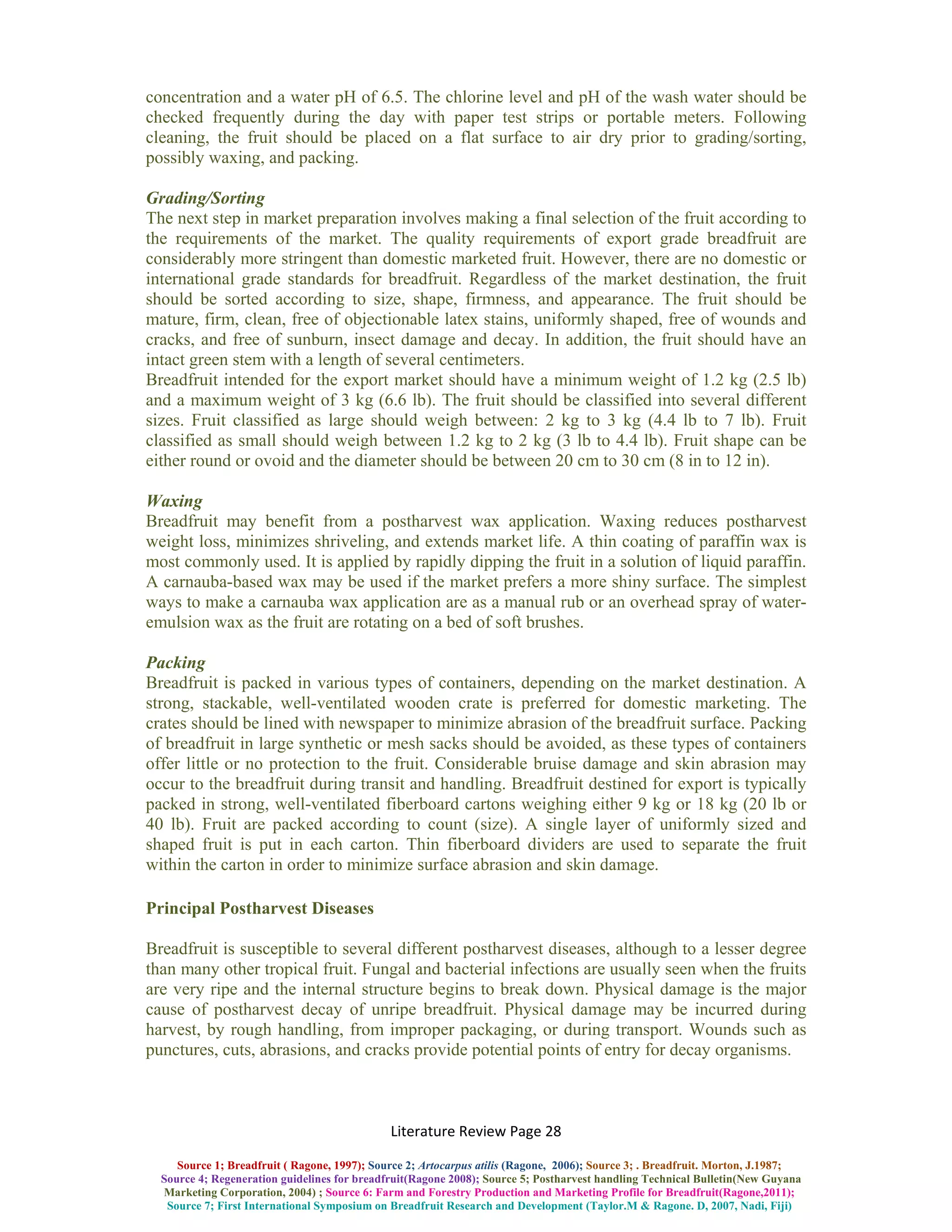 Literature Review - Breadfruit | PDF