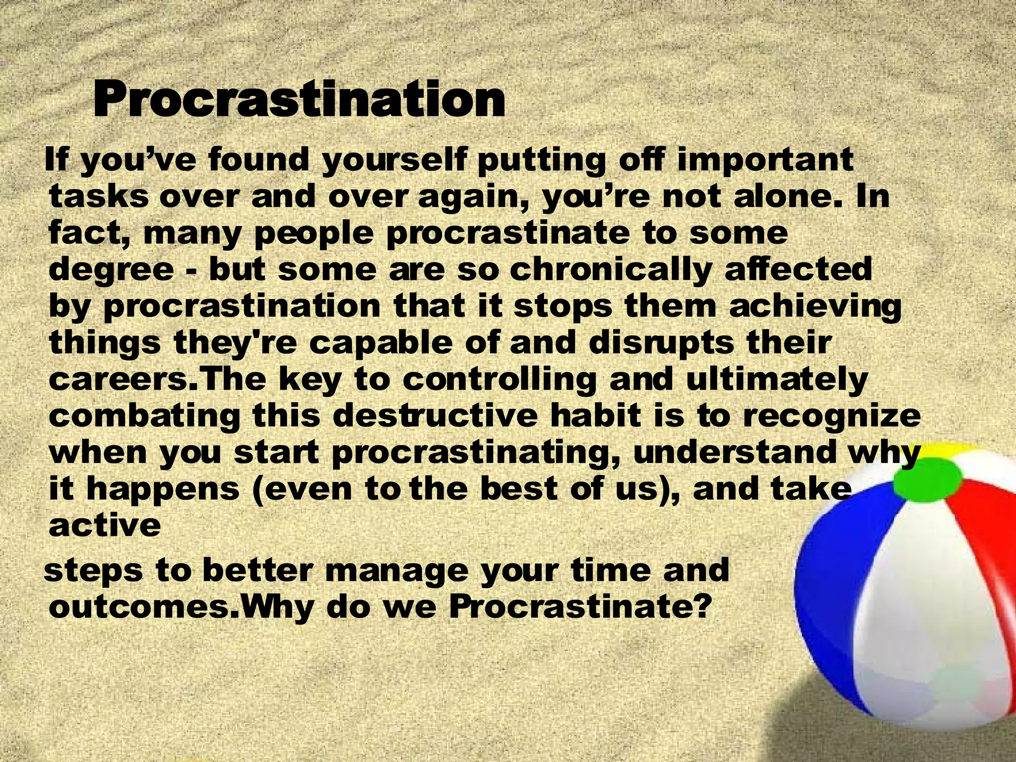 Procrastination | PPT