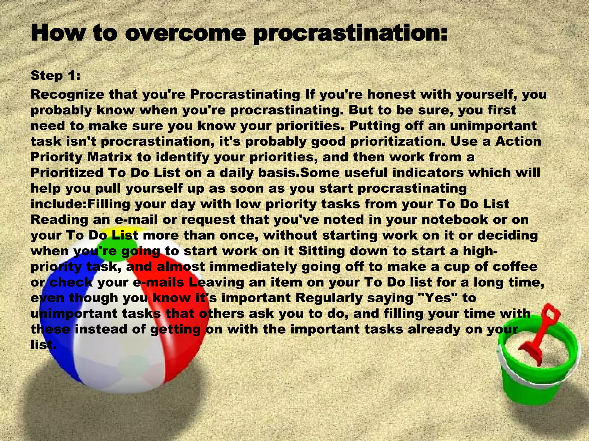 Procrastination | PPT