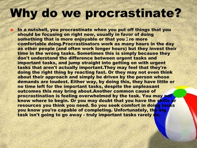 Procrastination | PPT