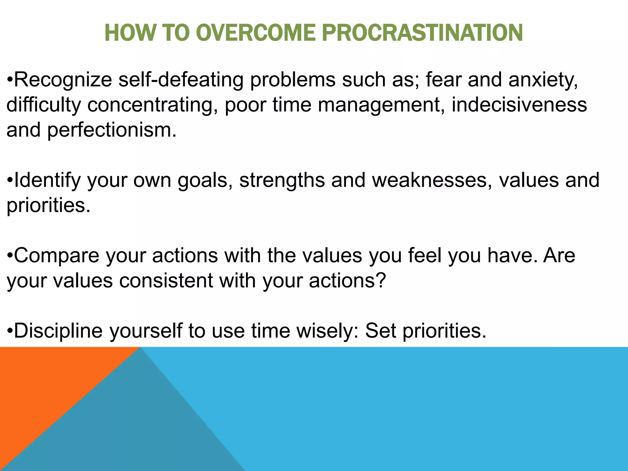 Procrastination | PPTX
