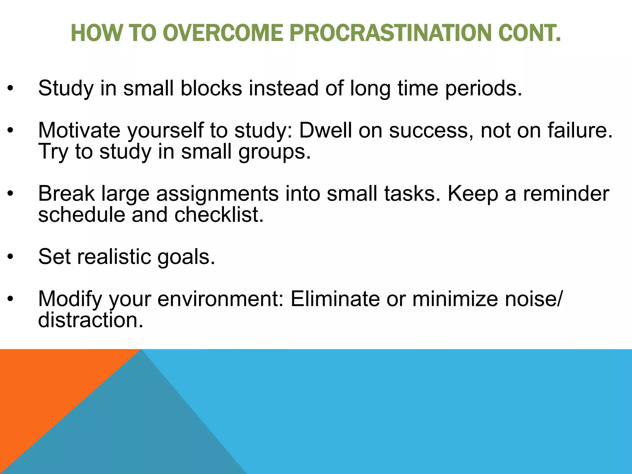 Procrastination | PPTX