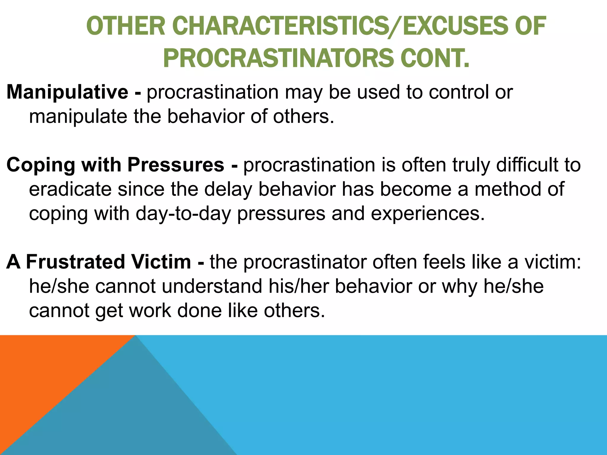 Procrastination | PPTX