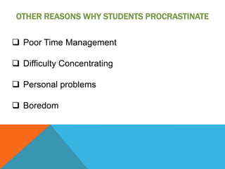 Procrastination | PPTX