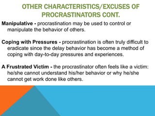 Procrastination | PPTX