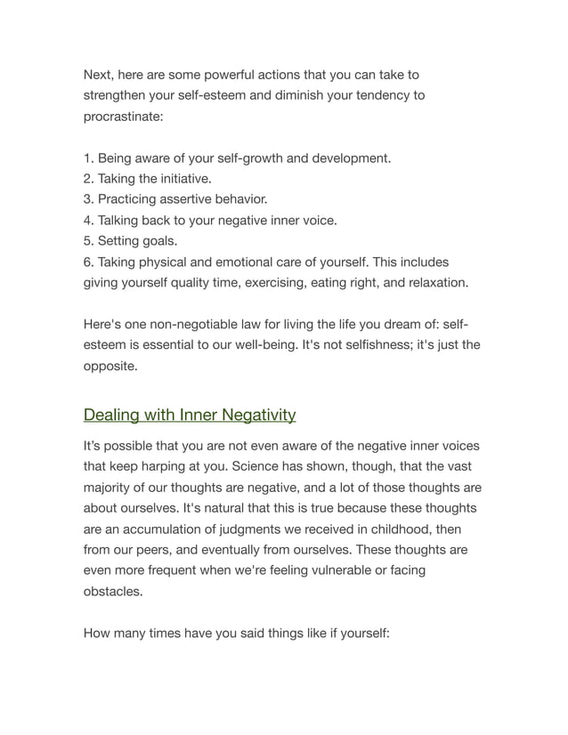 Procrastination | PDF