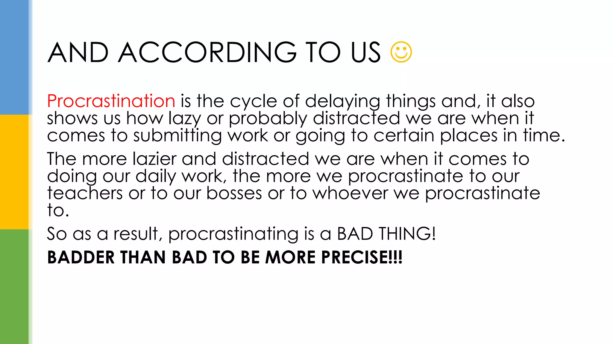 Procrastination | PPTX