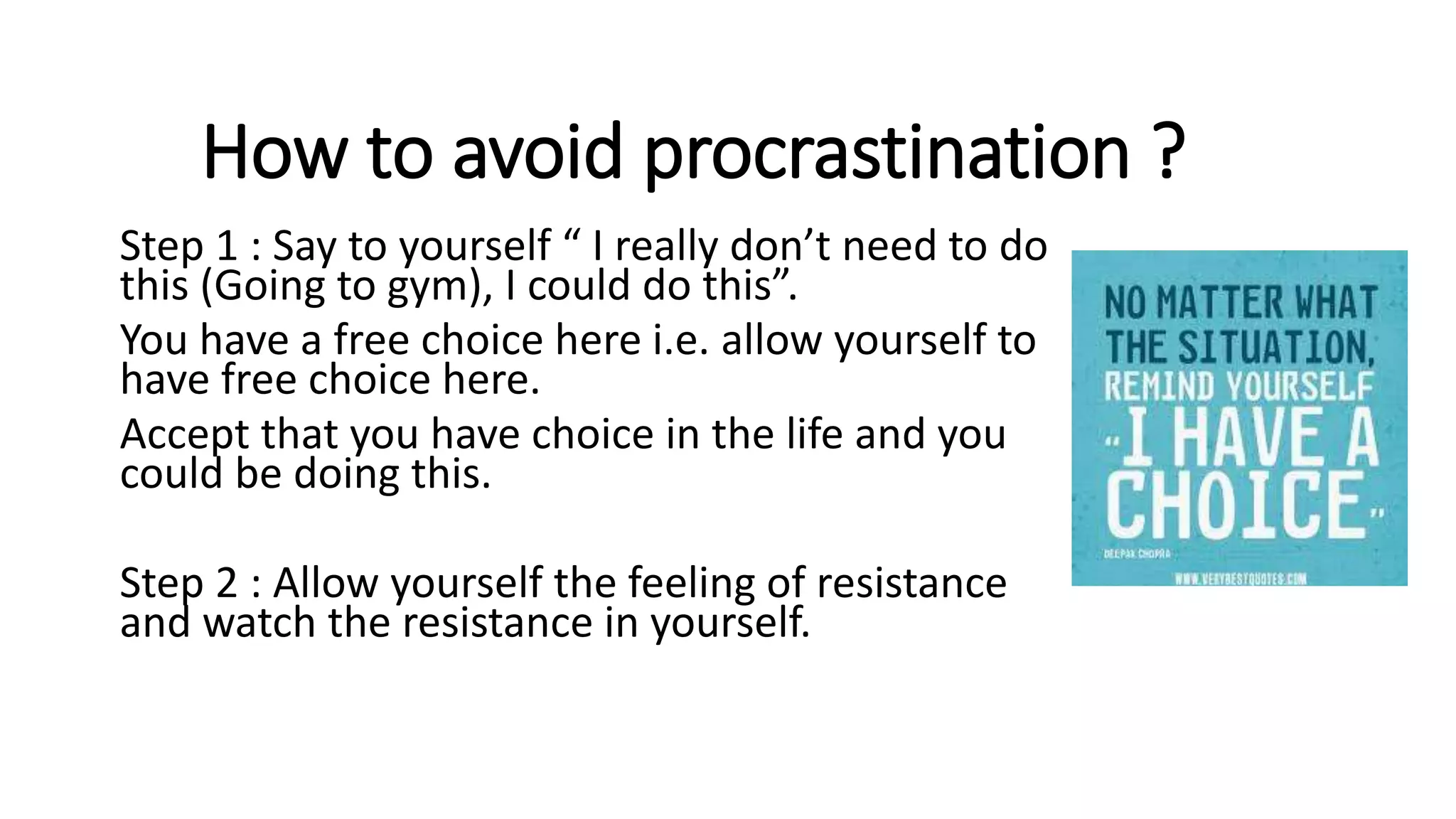 Procrastination | PPTX