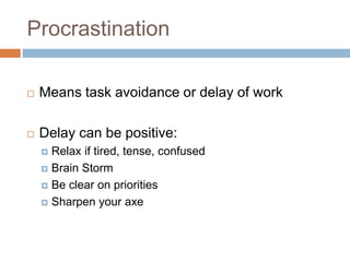 Procrastination | PPT