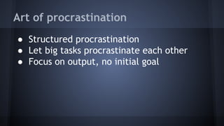 Anti-Procrastination? 對付拖延症? | PDF | Education