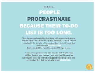 6 Small Steps to End Procrastination | PPT