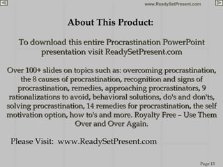 PROCRASTINATION POWERPOINT | PPT