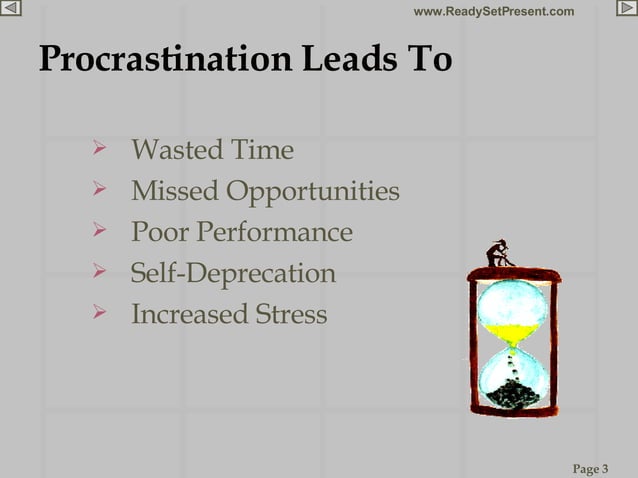 PROCRASTINATION POWERPOINT | PPT | Education