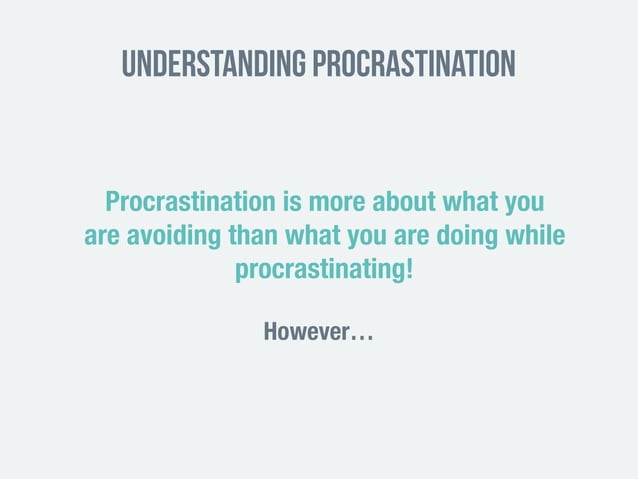 What causes procrastination and how to fix it | PDF