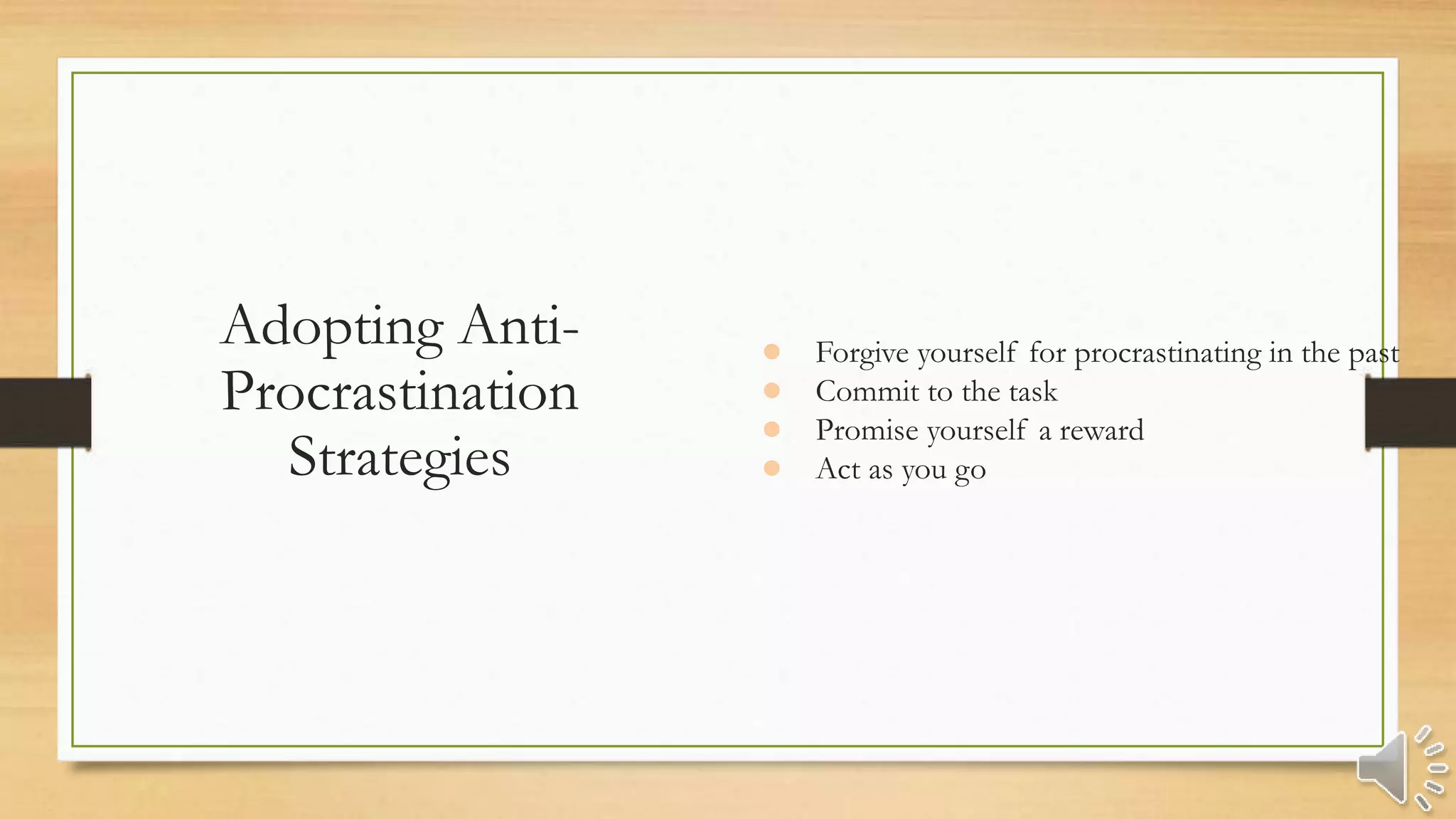 Student Helpers | Procrastination and Time Management | PPTX