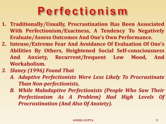 Procrastination By Aneek Gupta | PPT