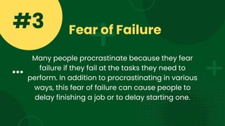 Causes and Effects Of Procrastination | PPTX