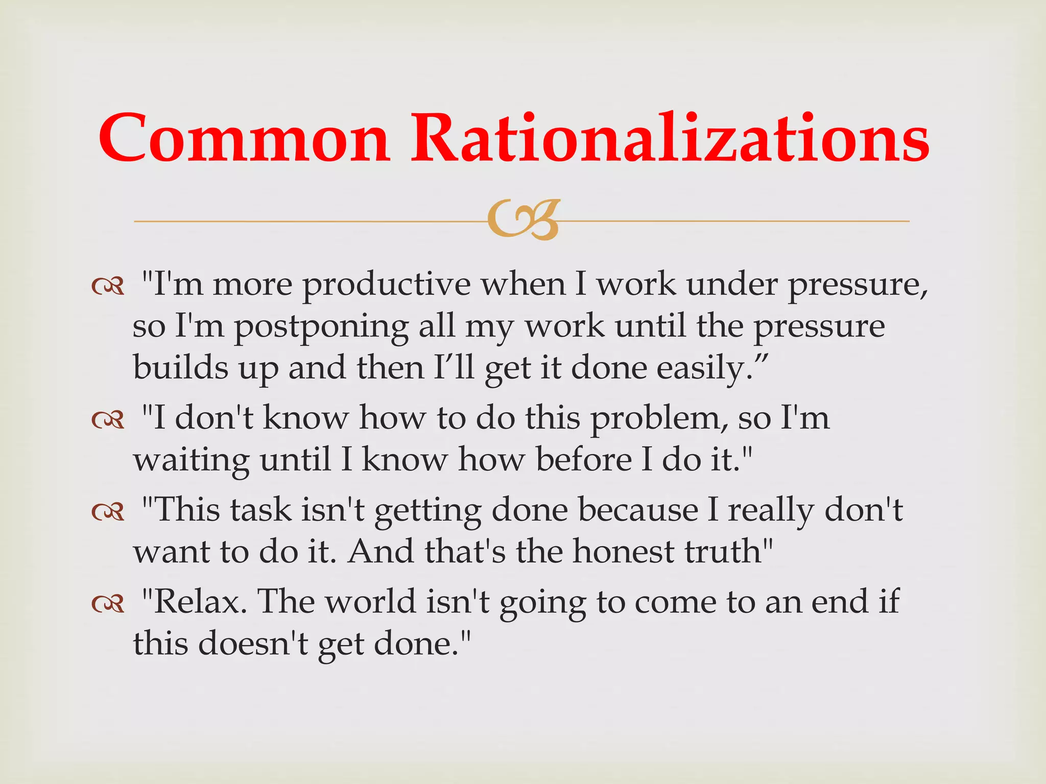 Procrastination | PPTX