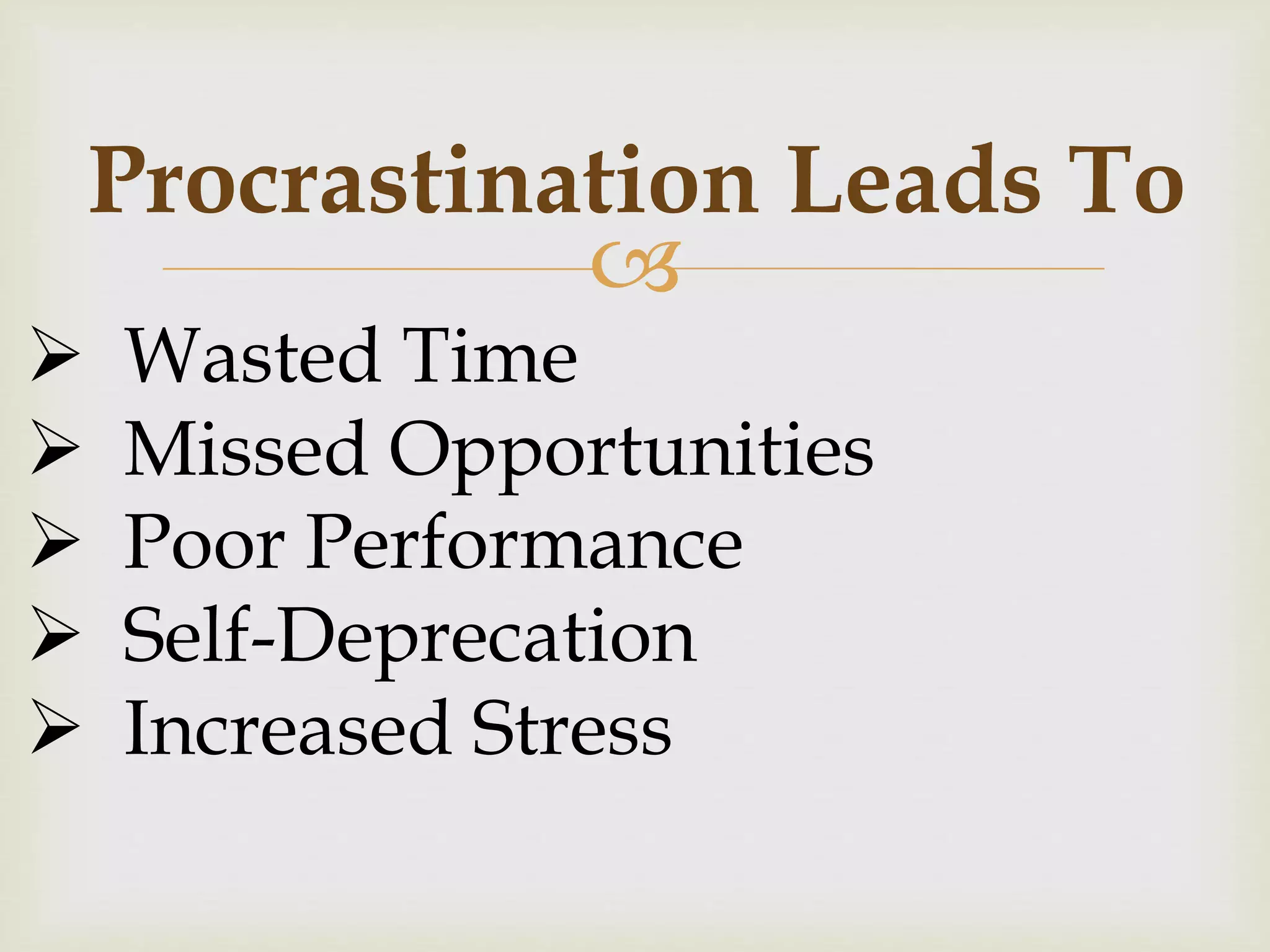 Procrastination | PPTX