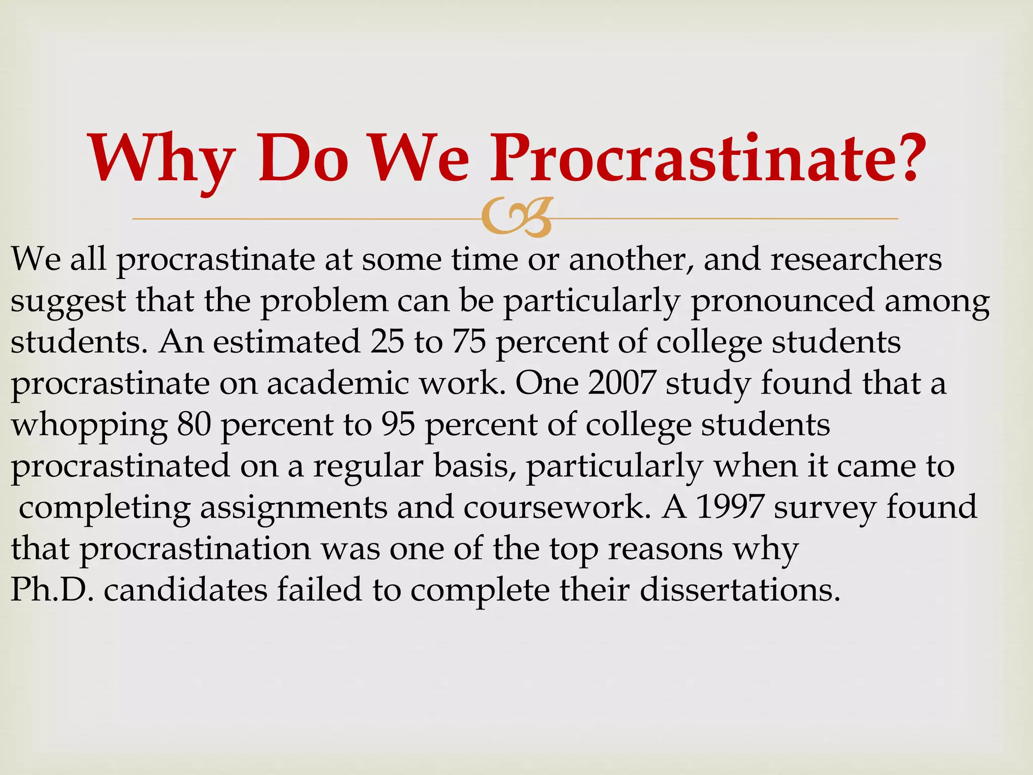 Procrastination | PPTX