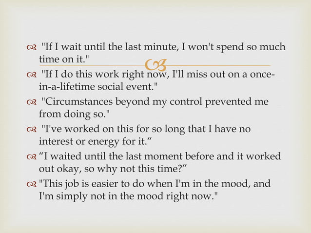Procrastination | PPTX