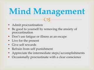 Procrastination | PPTX