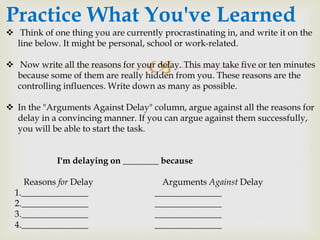 Procrastination | PPTX