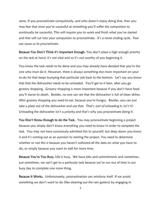 Procrastination Paradigms | PDF