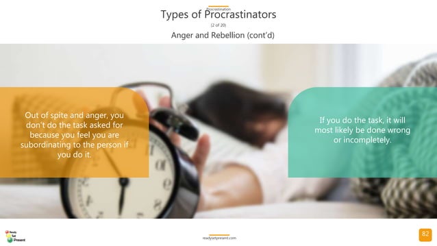 Procrastination (Comprehensive) PowerPoint Presentation 150 slides with 4 diagrams/charts and 12 ...