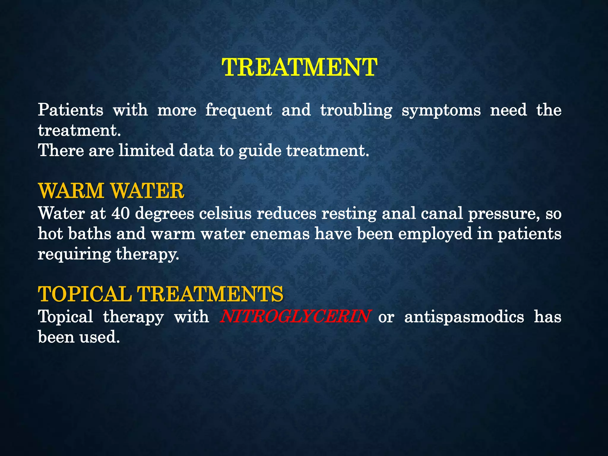 Proctalgia fugax: Anal Pain | PPTX