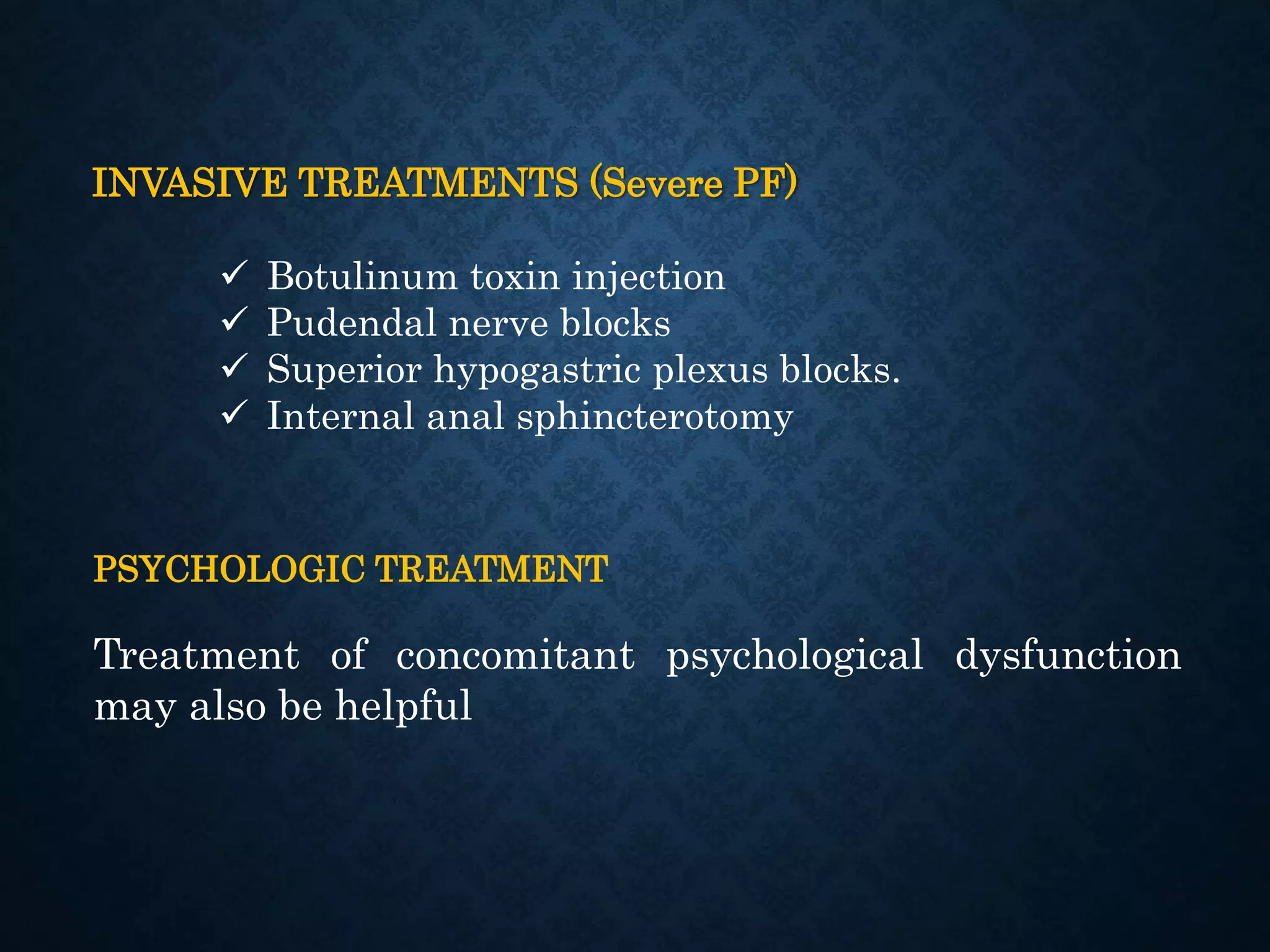 Proctalgia fugax: Anal Pain | PPTX