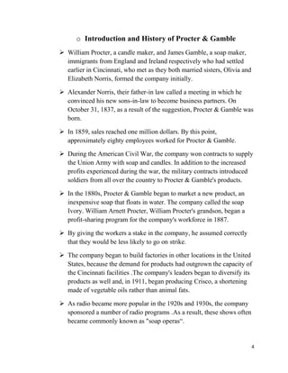 Procter and Gamble Marketing Management | DOCX