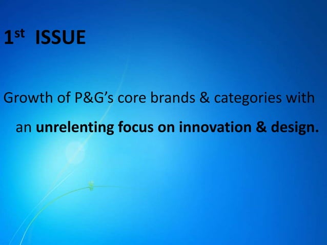 Procter & Gamble, A case study | PPTX