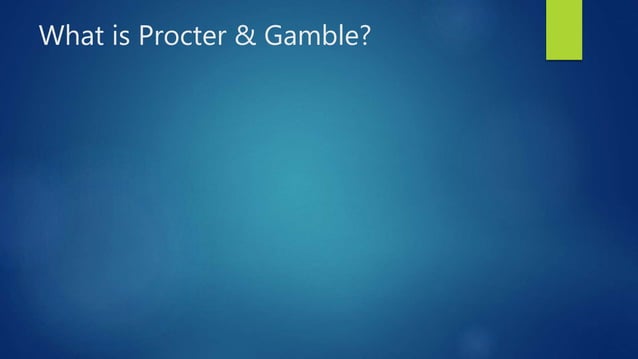 Procter & Gamble | PPTX