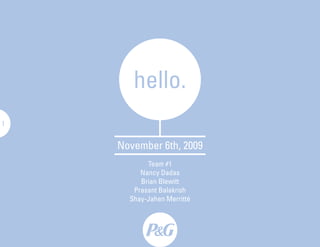 Procter & gamble case competition slides | PDF
