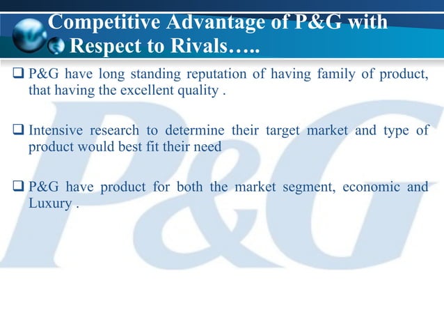 Procter & gamble marketing strategy | PPT