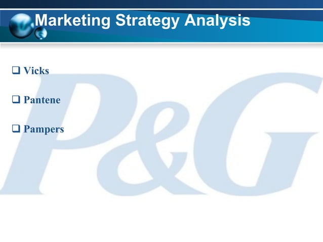 Procter & gamble marketing strategy | PPT