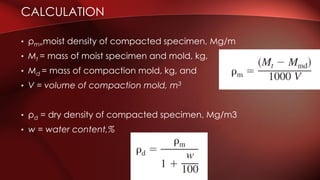 Proctor compaction test | PPTX