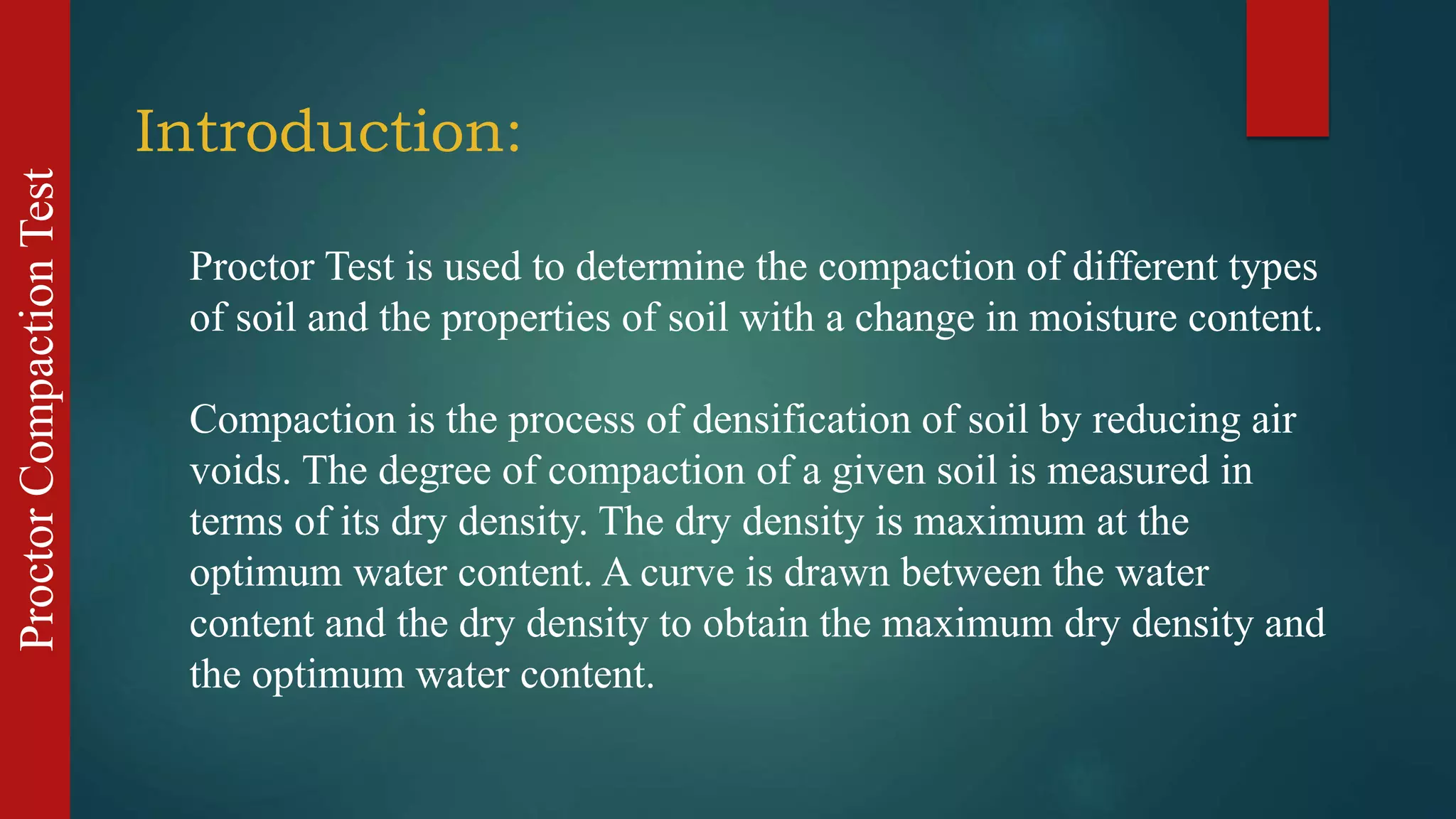 Proctor compaction test | PPTX