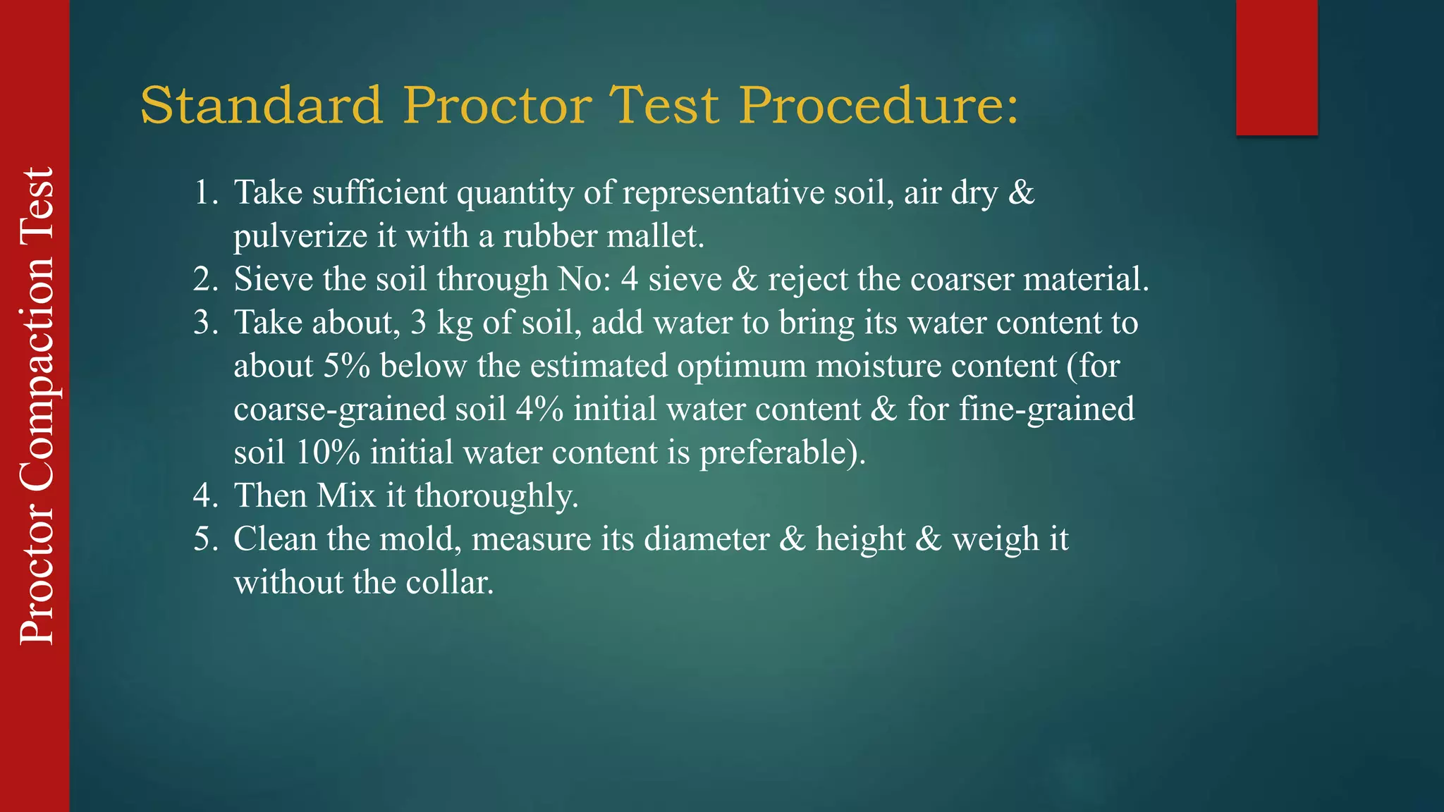Proctor compaction test | PPTX