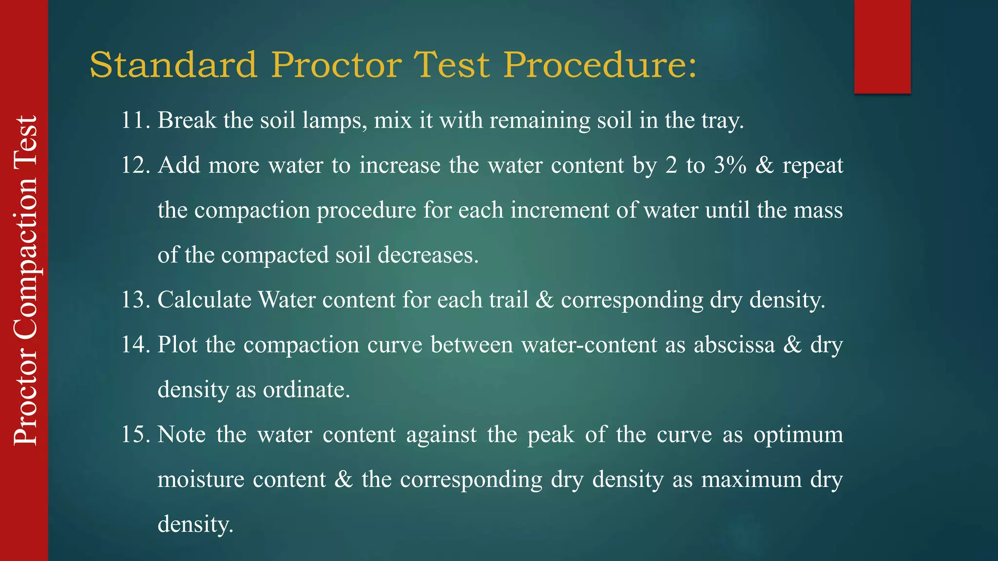 Proctor compaction test | PPTX