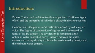Proctor compaction test | PPTX