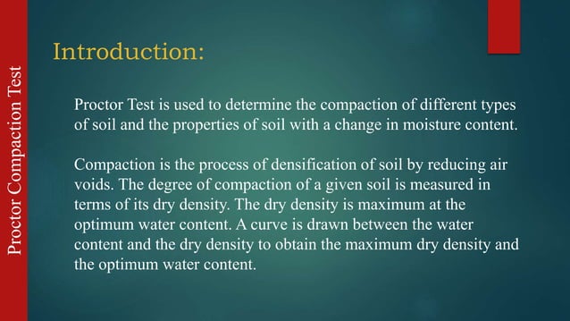 Proctor compaction test | PPTX | Standardized Testing | Educational ...